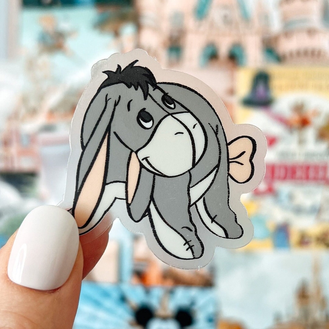 Baby Eeyore Sticker Winnie the Pooh, Pooh Bear, Disney Stickers, Water ...
