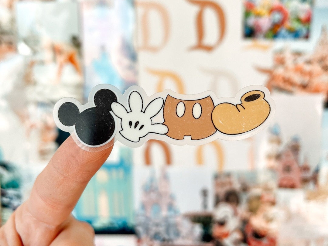 Mickey Icon Transparent Sticker Mickey Mouse, Stanley Cup Sticker ...