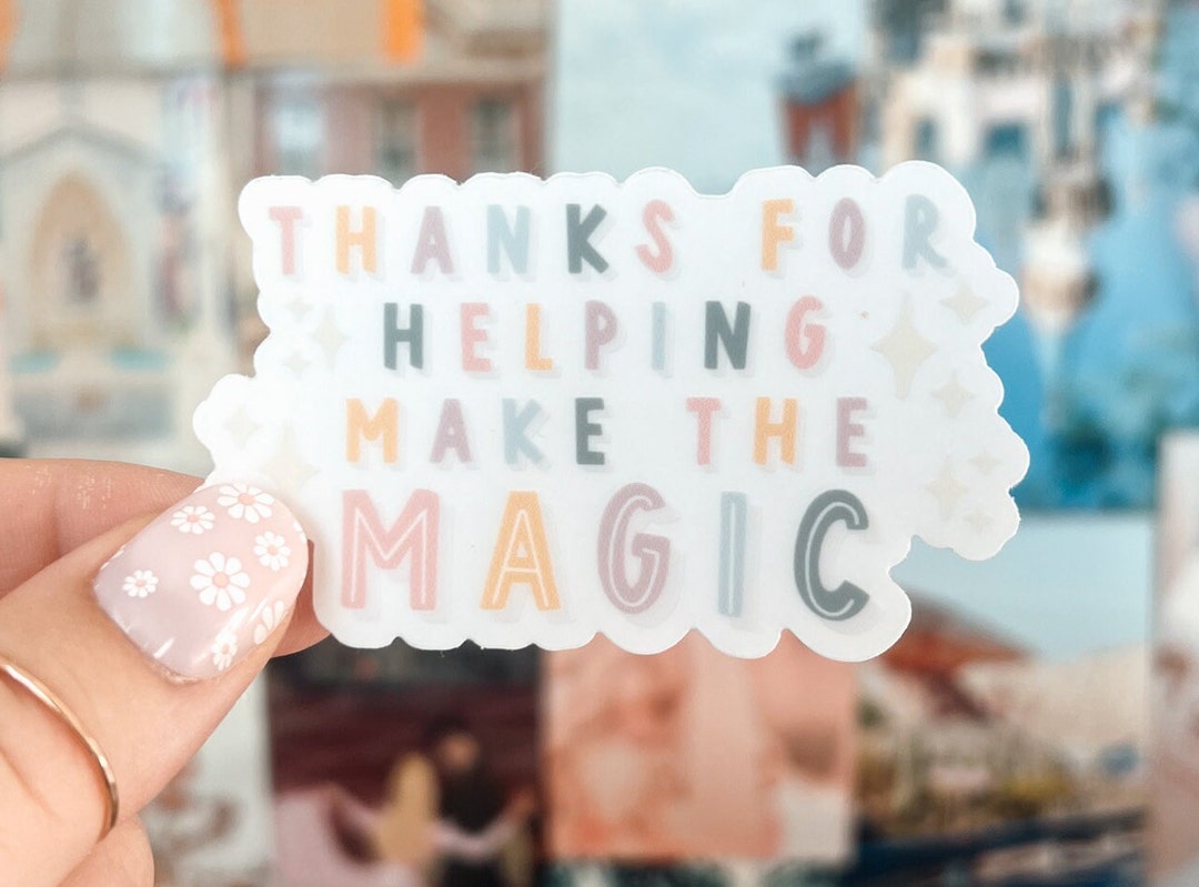 Magic Maker Transparent Sticker Cast Member Sticker, Cast Member Gift ...