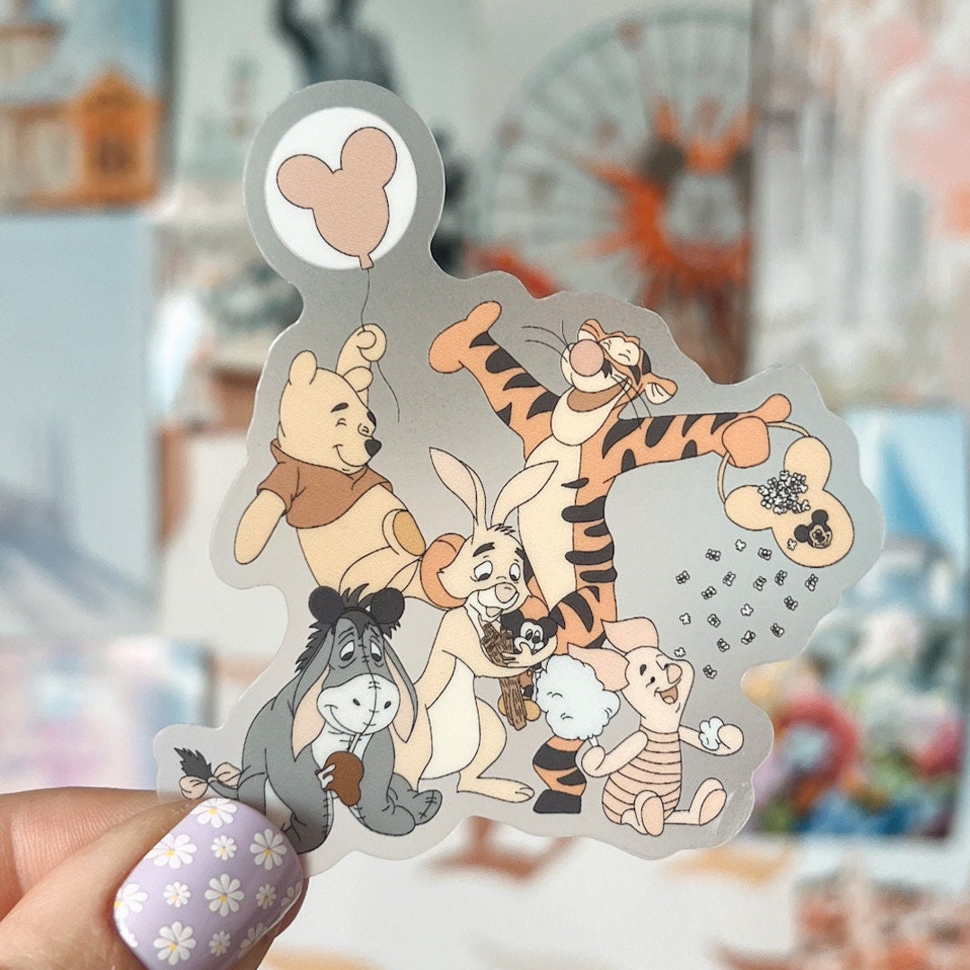 Pooh and Friends Park Day Transparent Sticker | Winnie the Pooh, Pooh ...