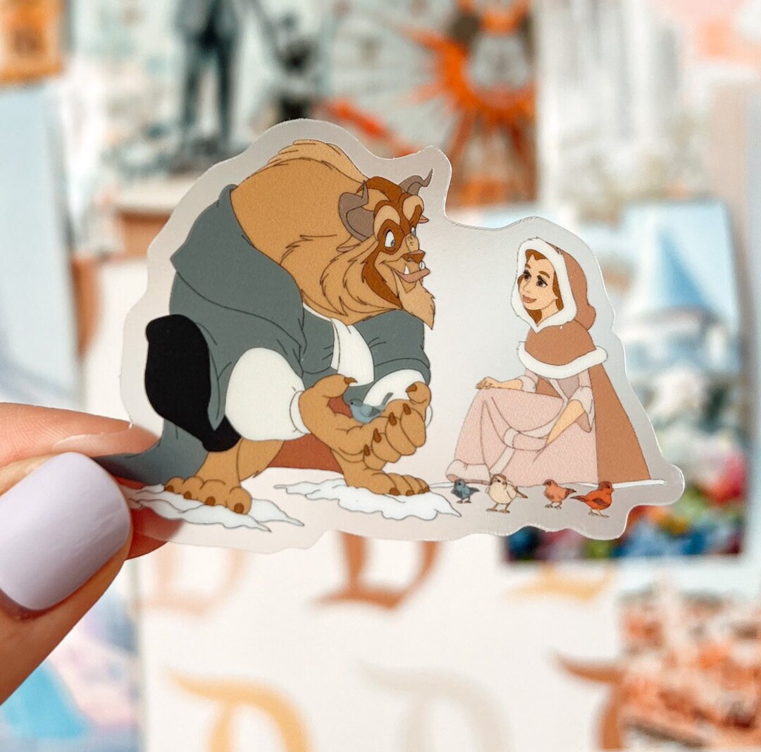 Beauty and the Beast Transparent Sticker | Beauty and the Beast Sticker ...