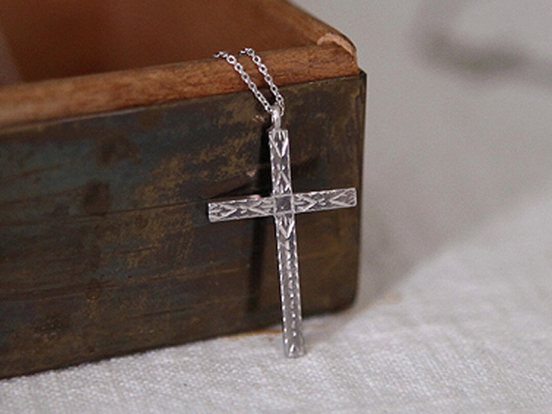 Trinity Cross Necklace, Sterling Silver Cross Pendant, Cross Pendant ...