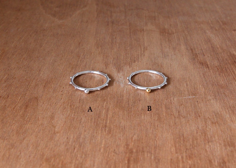 Troll Rosary Ring 14K 18K Gold Rosary Ring Round Rosary - Etsy