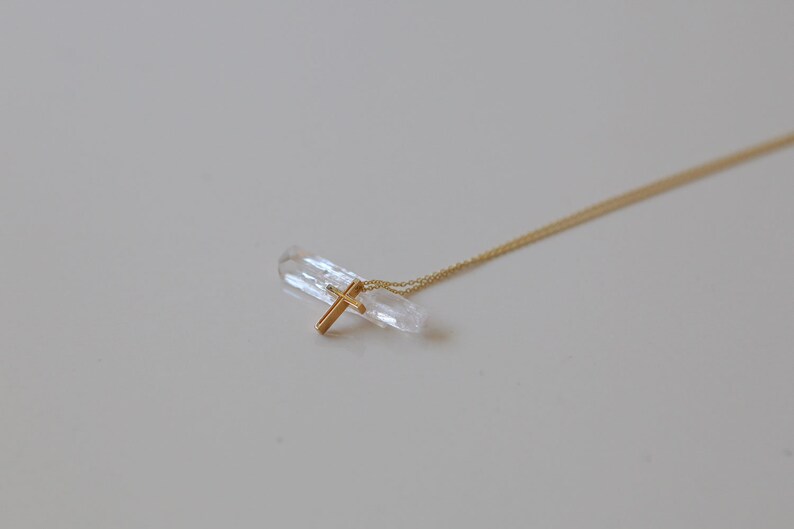 Agape Cross Necklace 14K18K Gold Cross Necklace 14K18K - Etsy