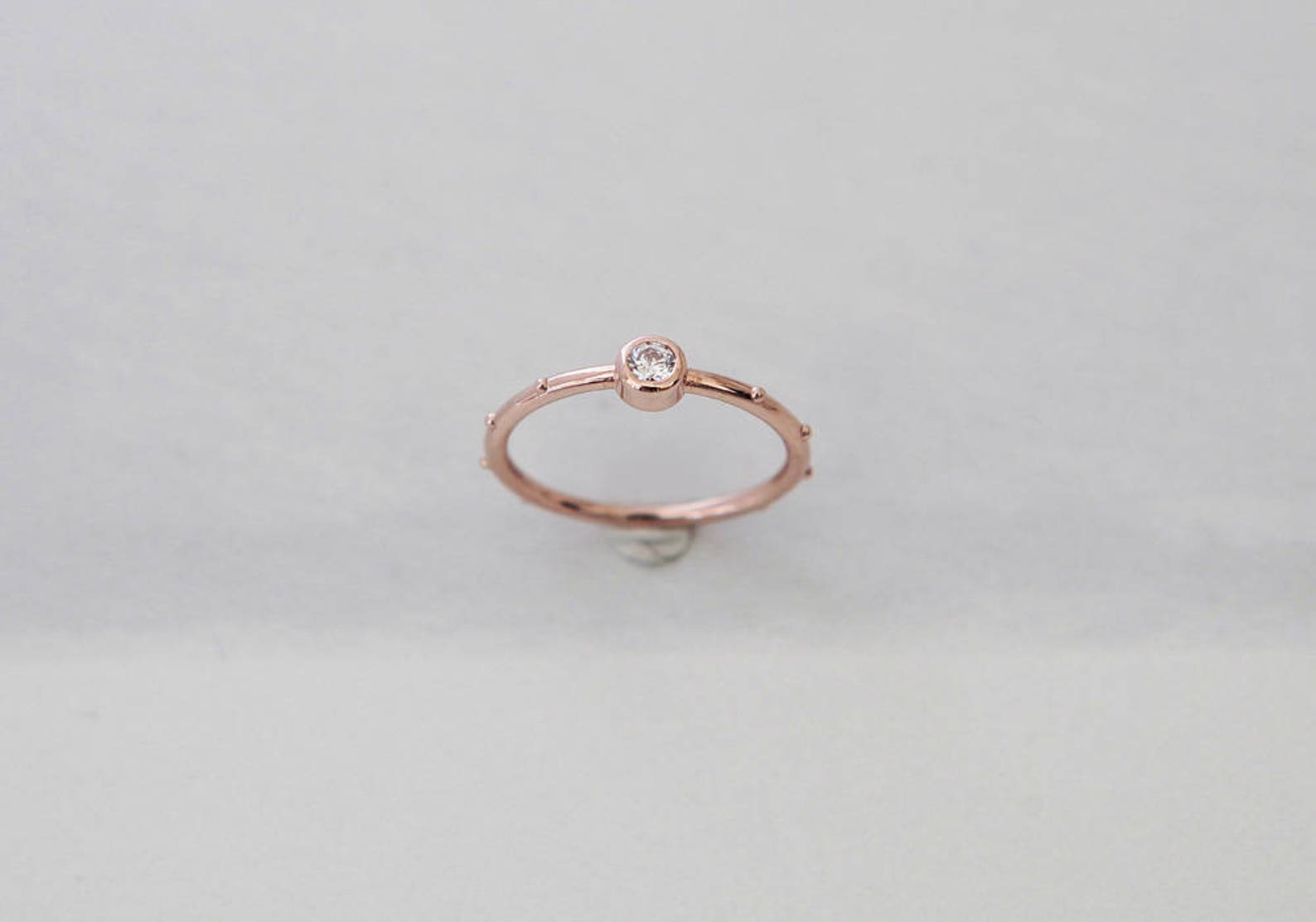 Rumino Diamond Rosary Ring 14K 18K Gold Diamond Ring - Etsy