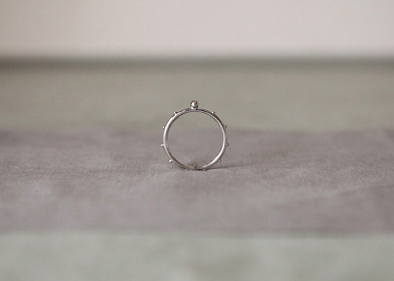 Troll Rosary Ring 14K 18K Gold Rosary Ring Round Rosary - Etsy