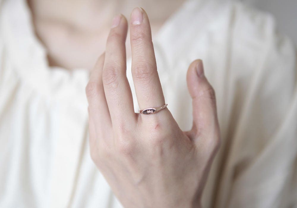 Prisca Rosary Ring Chi Rho Ring X Rosary Ring 14K 18K Gold - Etsy