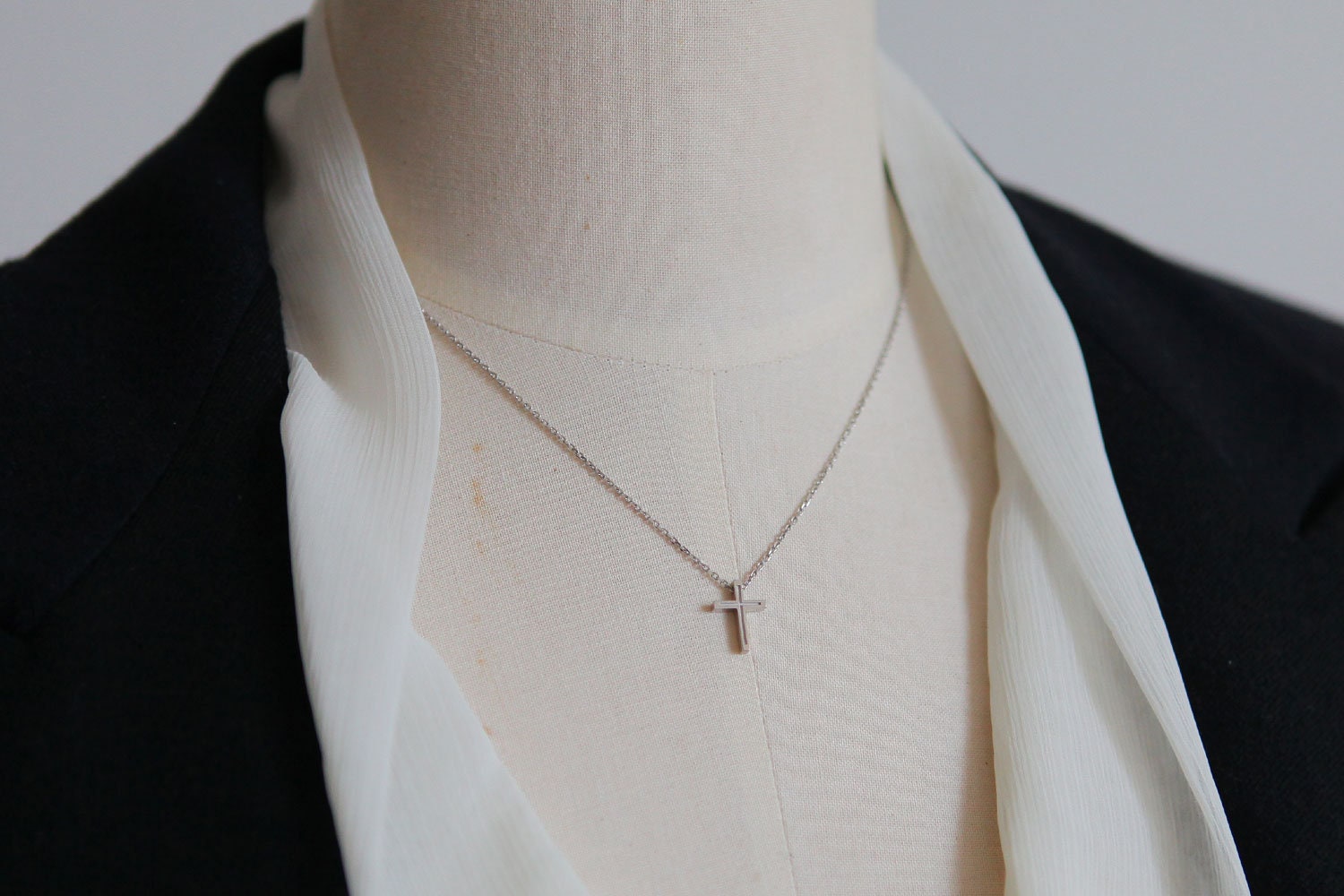 Agape Cross Necklace Sterling Silver Cross Necklace Sterling - Etsy