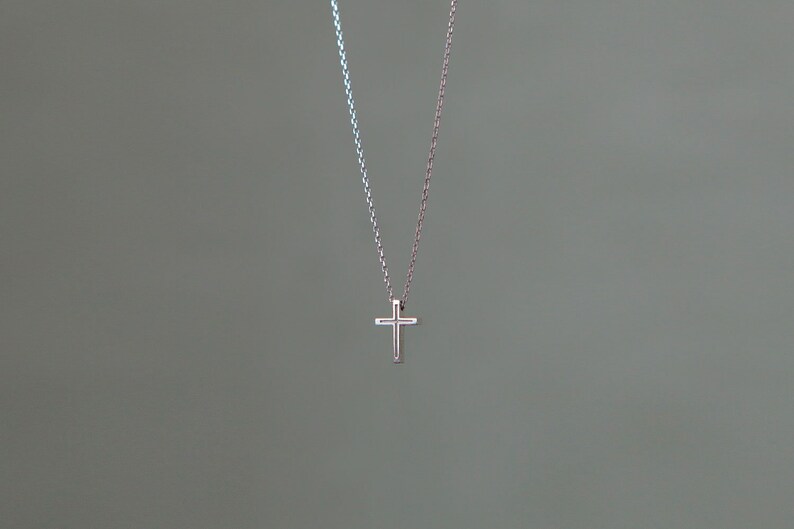 Agape Cross Necklace Sterling Silver Cross Necklace Sterling - Etsy