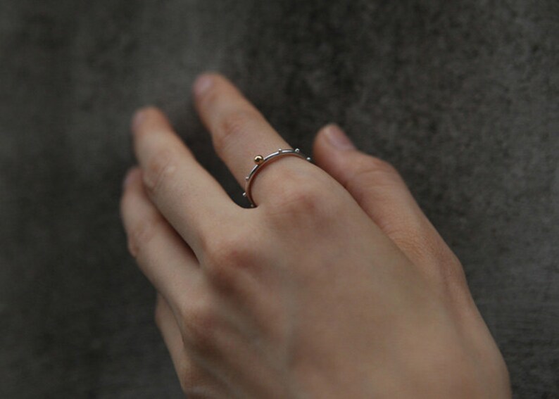 Troll Rosary Ring 14K 18K Gold Rosary Ring Round Rosary - Etsy