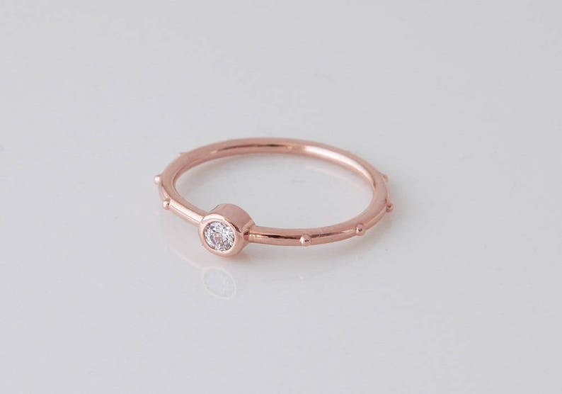 Rumino Diamond Rosary Ring 14K 18K Gold Diamond Ring - Etsy