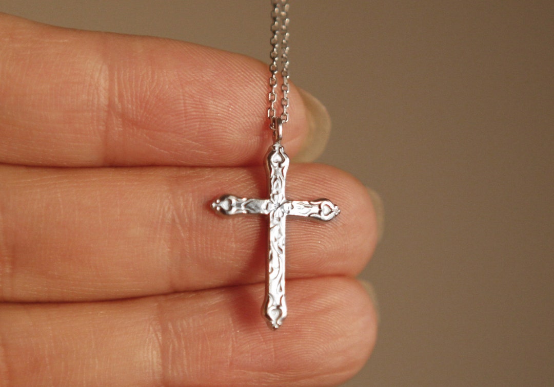 Camino Cross Necklace, Sterling Silver Cross Pendant, Necklace ...