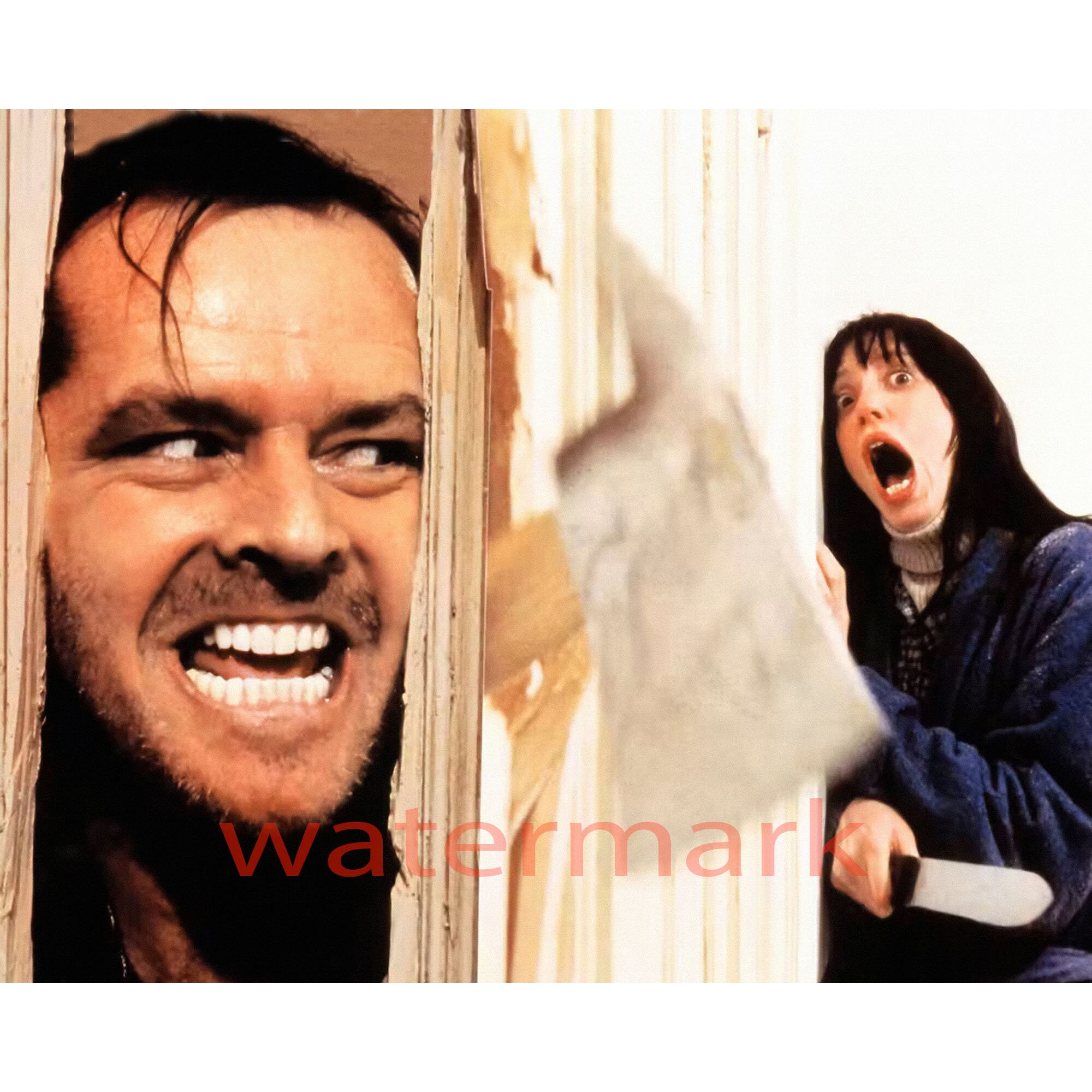 Here's Johnny Scene the Shining Jack Nicholson Bathroom - Etsy
