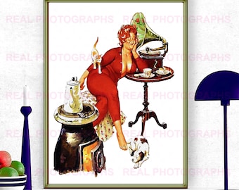 Hilda Singing Print. Pinup Girl Remastered Vintage Pin-up - Etsy UK