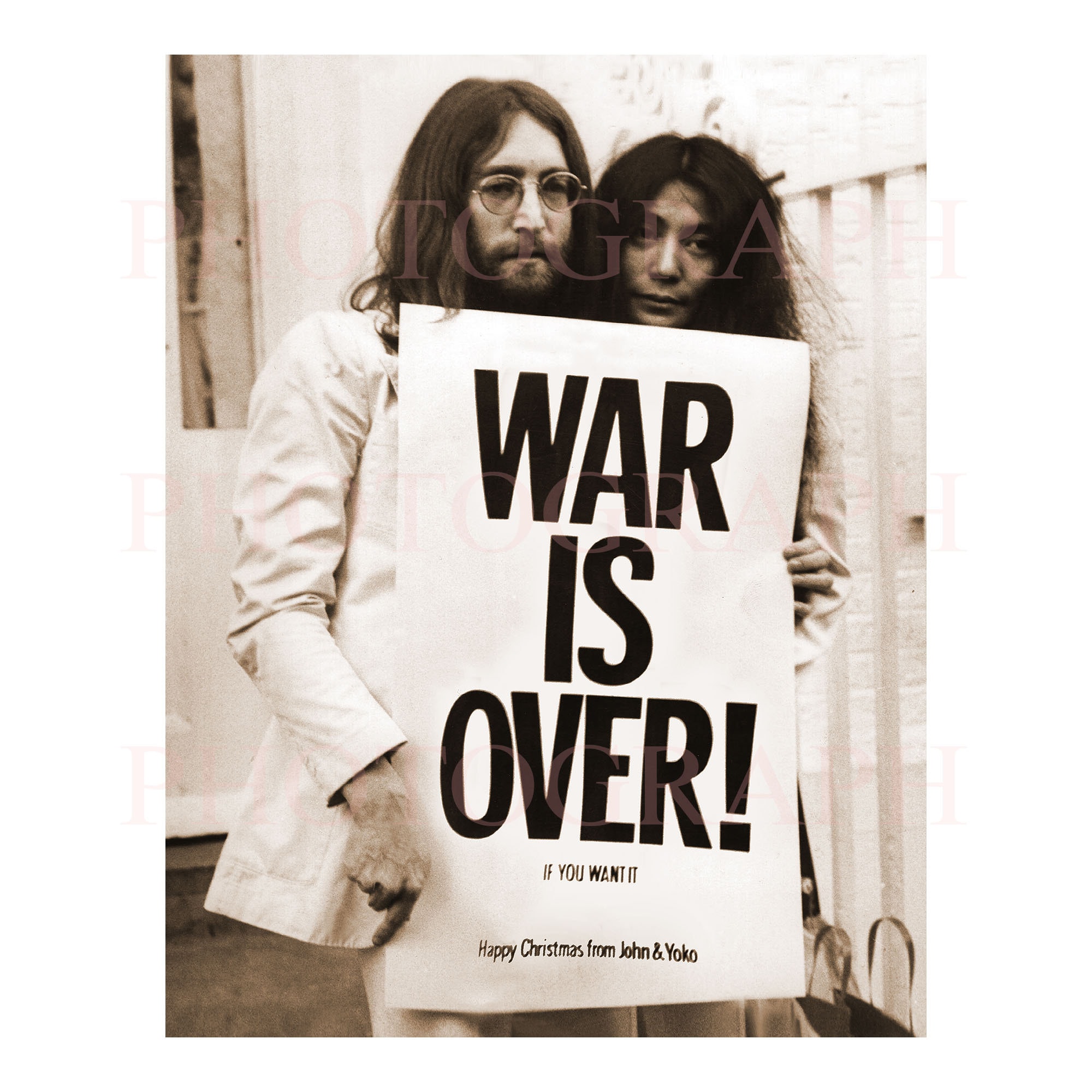 John Lennon Yoko Ono War is Over 1971 to End Vietnam War - Etsy