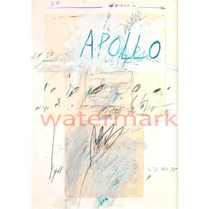 Cy Twombly Apollo Art Print Reproduction Print of the Painting Cy ...