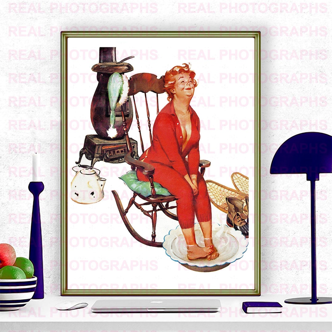 Hilda. Ahrr Relax Remastered Pin-up Prime Reproduction - Etsy