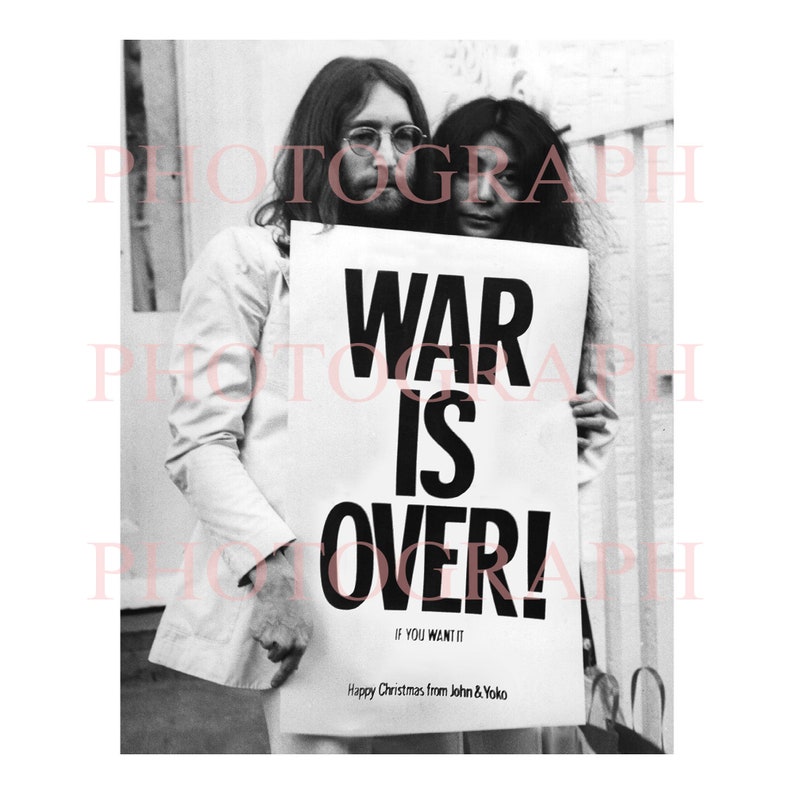John Lennon Yoko Ono War is Over 1971 to End Vietnam War - Etsy