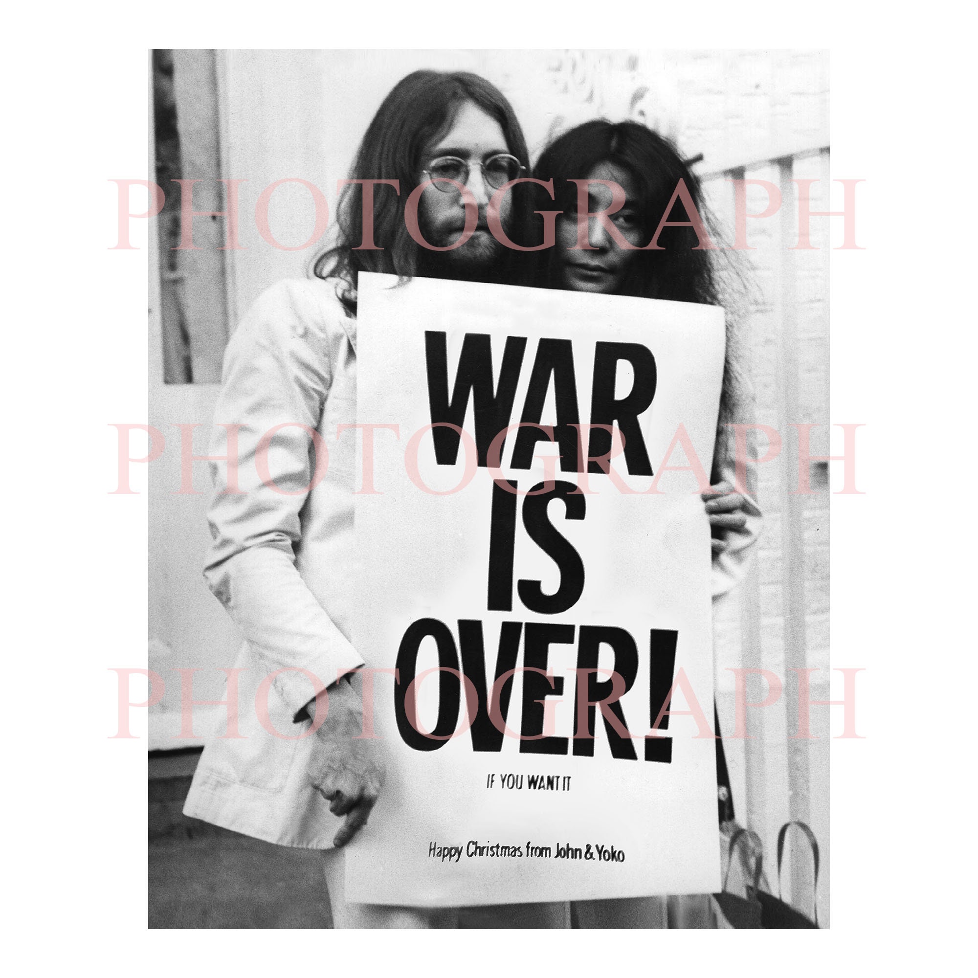 John Lennon Yoko Ono War is Over 1971 to End Vietnam War - Etsy