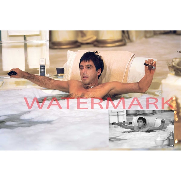 Scarface in the Tub - Etsy