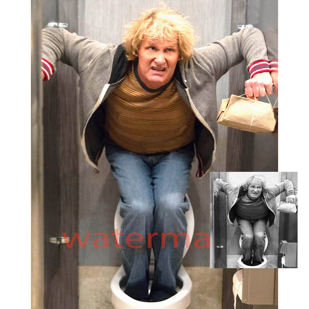 Dumb Dumber Movie Poster Harry Dunne Print Funny Bathroom Comedy Jeff ...