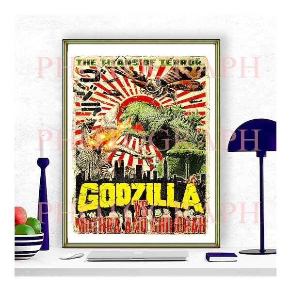 Godzilla Japanese Movie Poster - Etsy