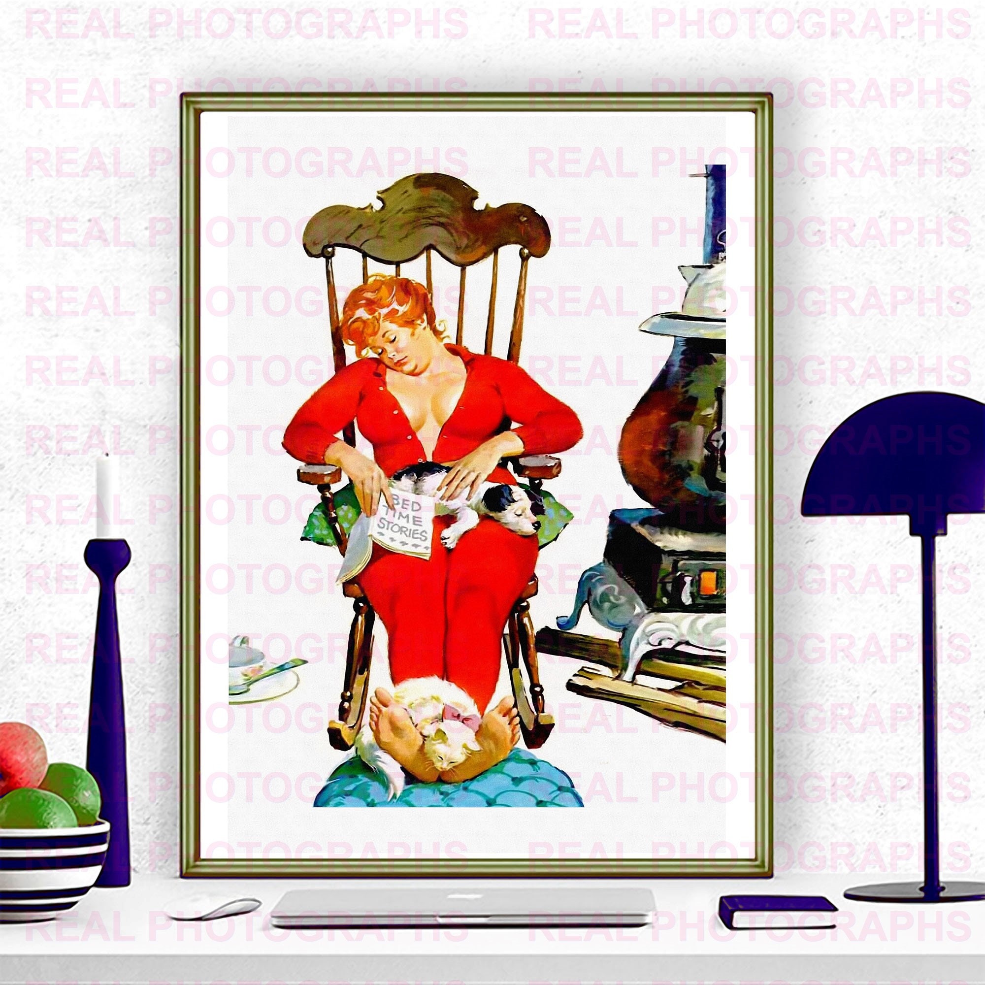 Hilda Sleeping Pinup Girl Duane Bryers Lovely Remastered Etsy