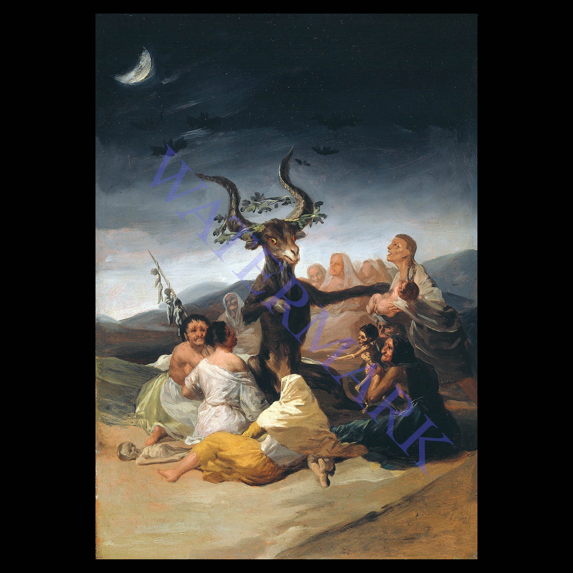 Witches Sabbath Francisco De Goya. Quality Remastered Art - Etsy