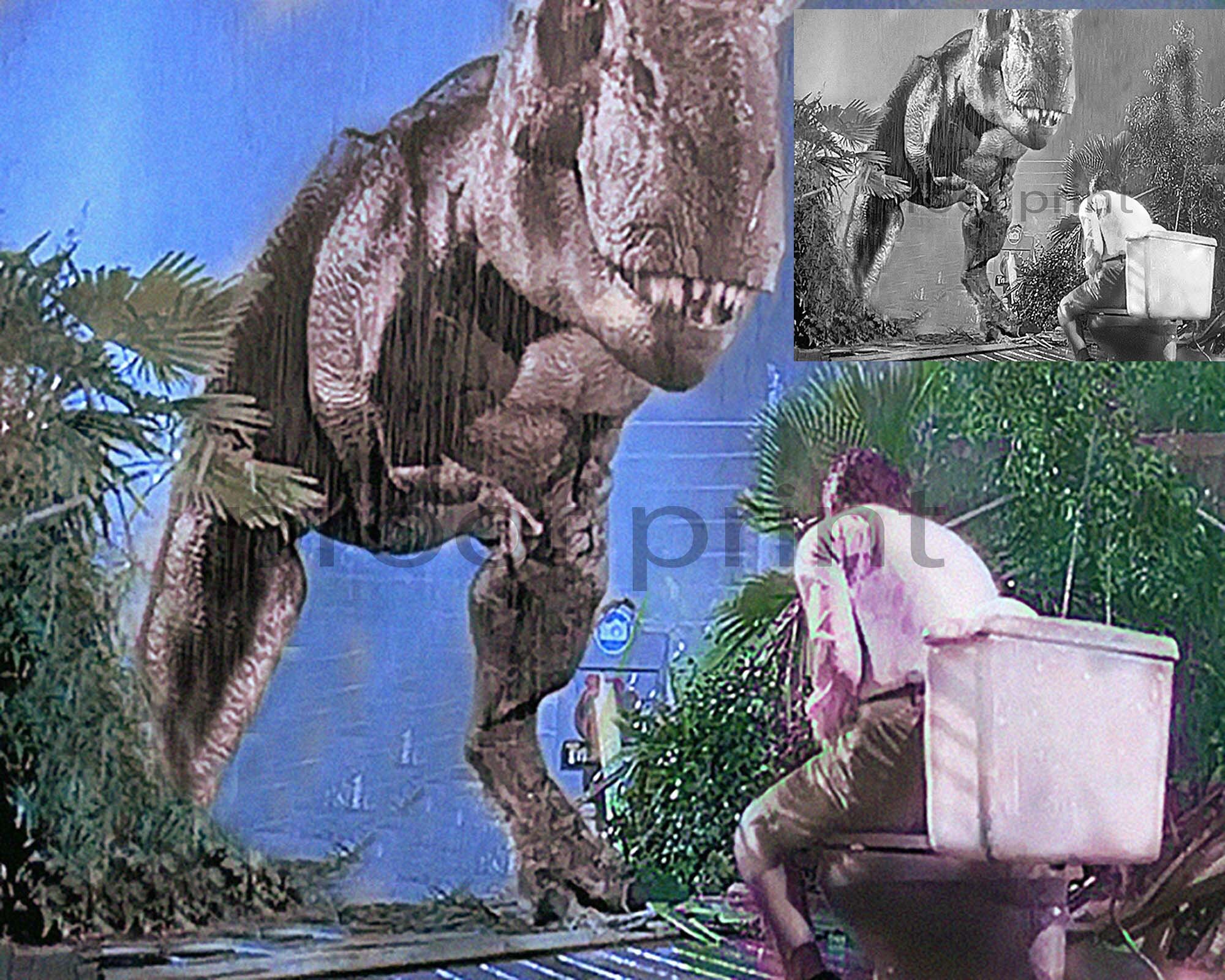 Jurassic Park Tyrannosaurus Rex Print Funny Bathroom Comedy | Etsy