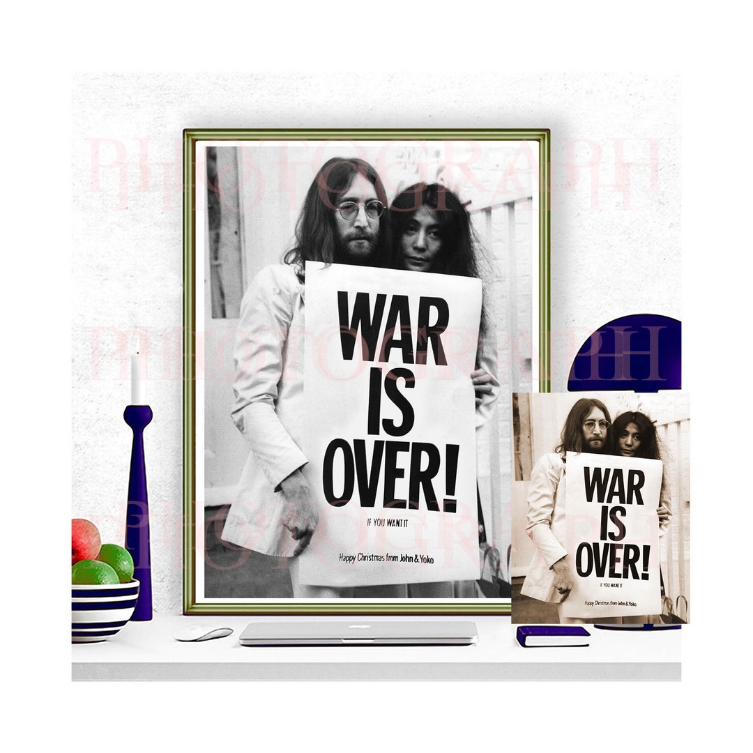 John Lennon Yoko Ono War is Over 1971 to End Vietnam War - Etsy