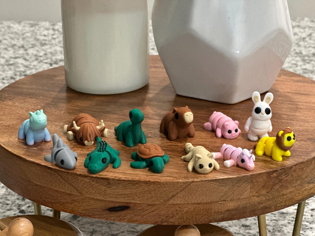 Mini Flexi Animal 3D Prints: Desk Buddy Fidget Toy - Etsy
