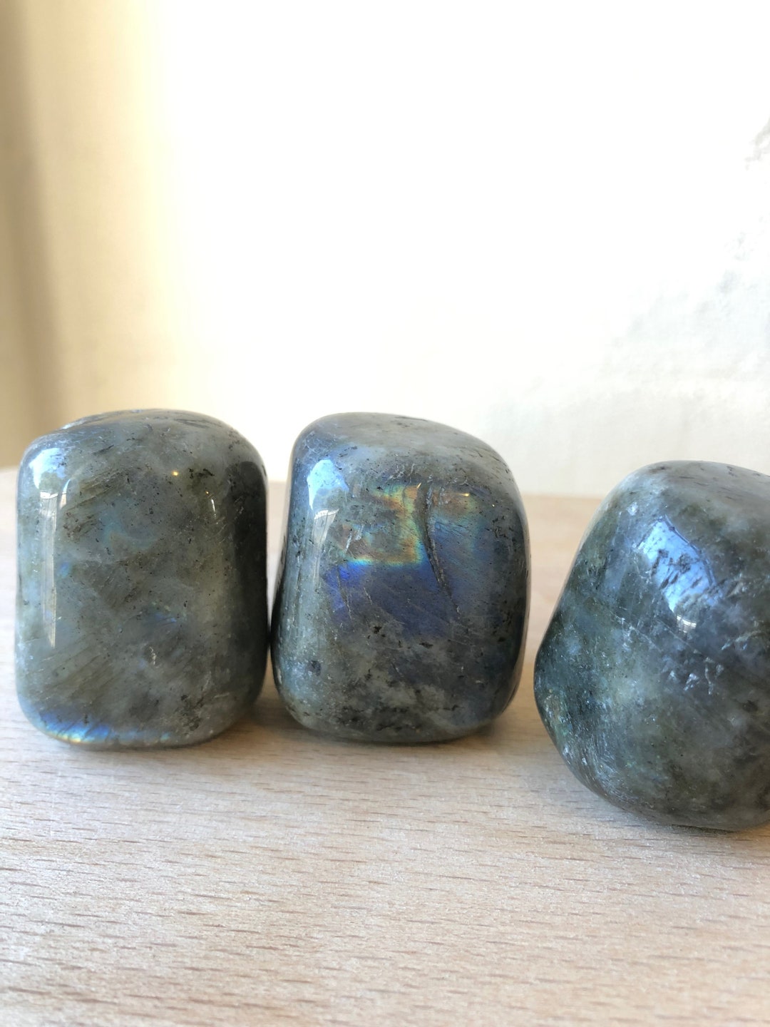 Extra Large Crystal Tumbled Stone — Labradorite , Amethyst, Rose Quartz ...