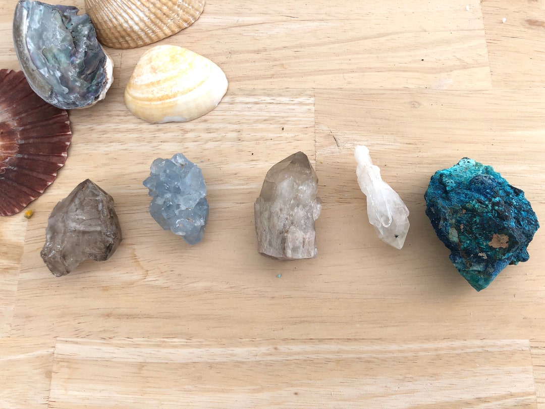 Rare Mini Crystal Collection – Herkimer, Citrine, Celestite, Hollandite ...
