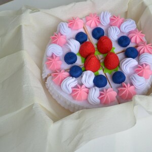 Play Cake, Cake Play Set, Felt Cake, Learning Toys, Developmental Baby ...