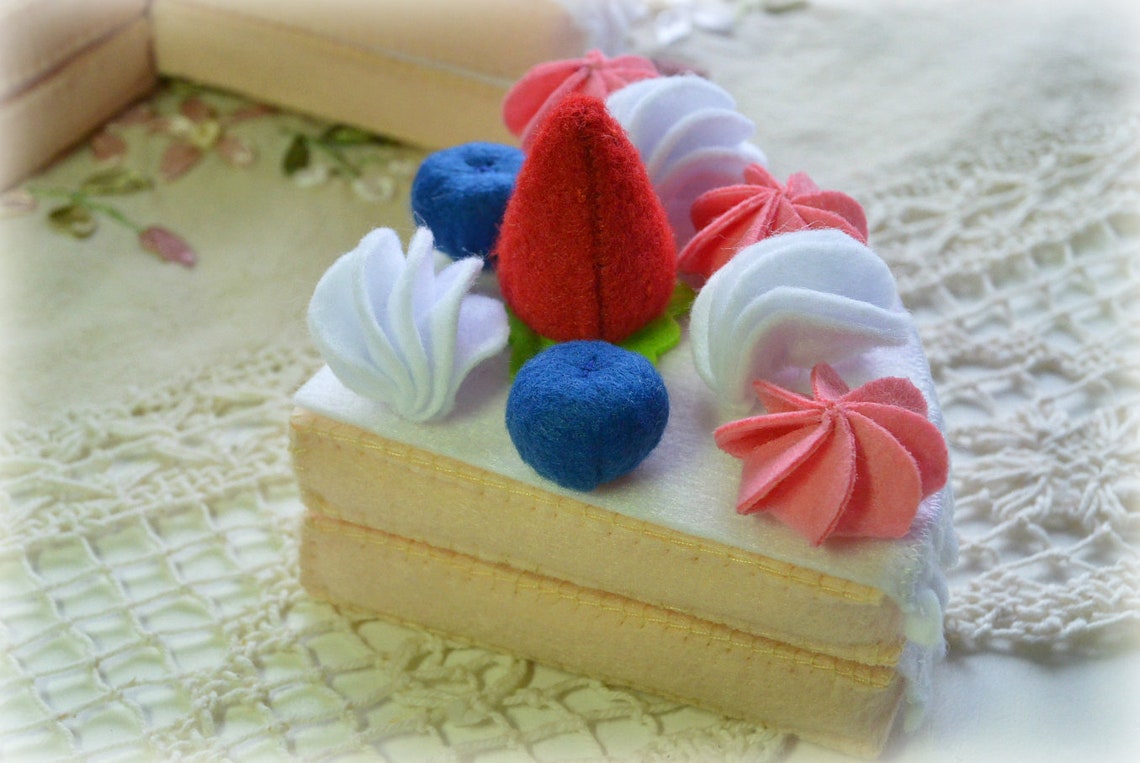 Play Cake Cake Play Set Felt Cake Learning Toys - Etsy