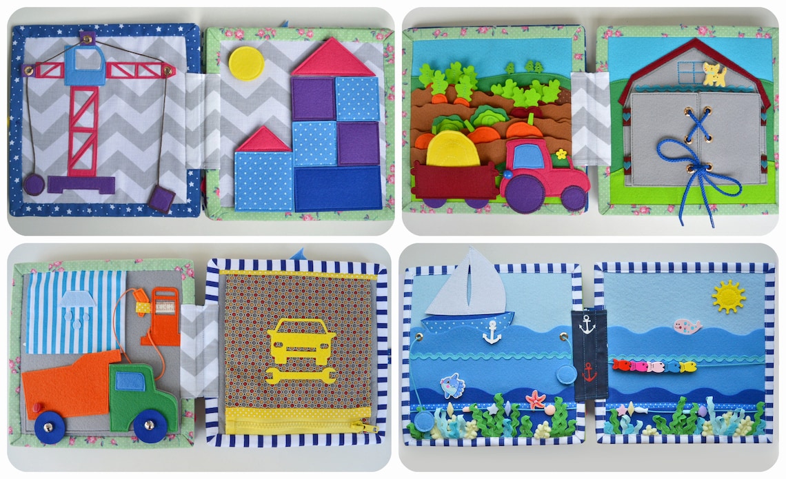 Personalised Quiet Book Fabric Busy Book Educational - Etsy