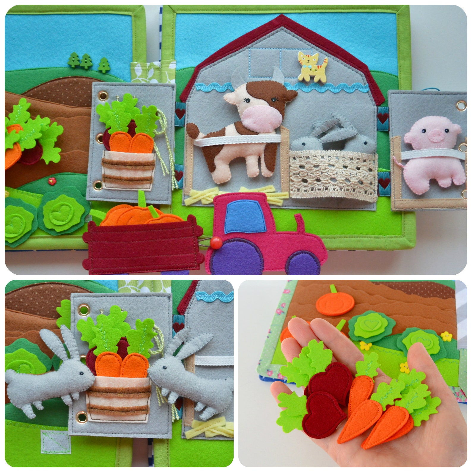 Personalised Quiet Book Fabric Busy Book Educational - Etsy