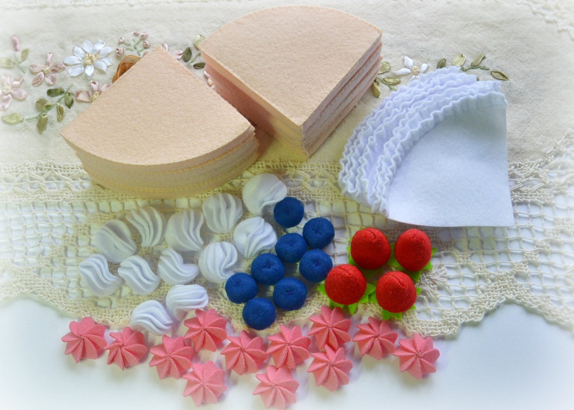Play Cake Cake Play Set Felt Cake Learning Toys - Etsy