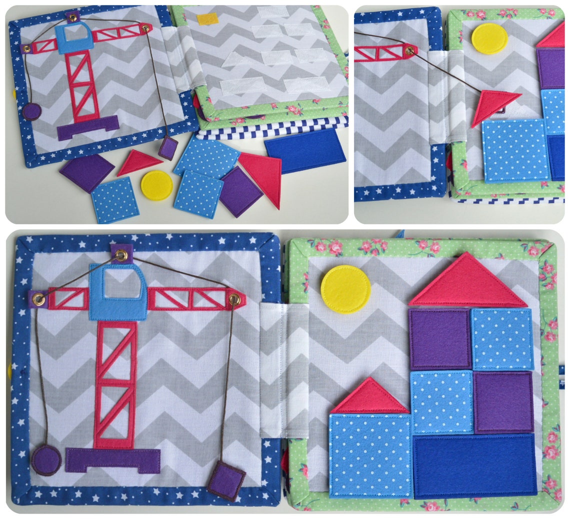 Personalised Quiet Book Fabric Busy Book Educational - Etsy