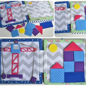 Personalised Quiet Book - Fabric Busy Book, Educational Toddler Toy ...