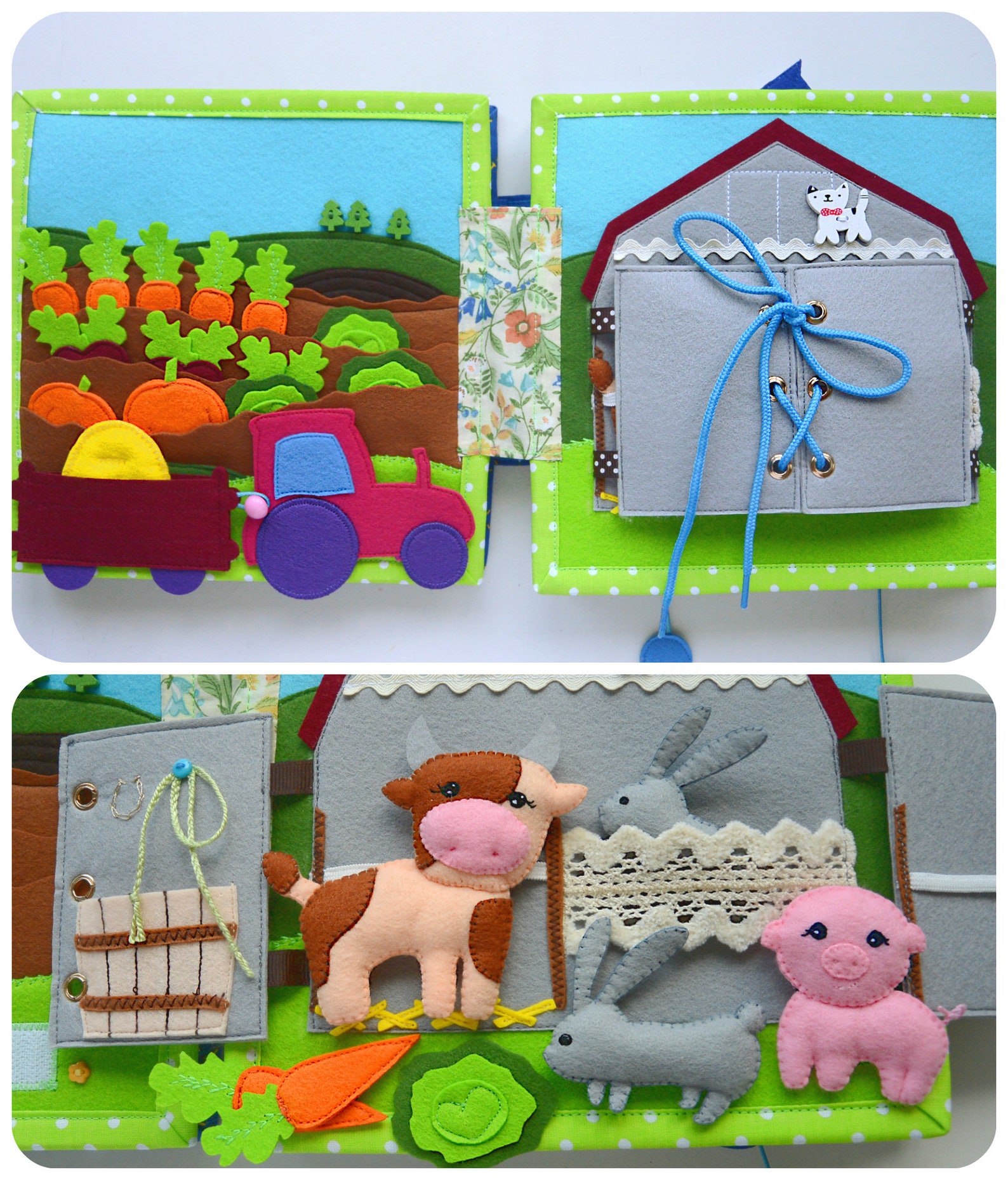 Personalised Quiet Book Fabric Busy Book Educational - Etsy