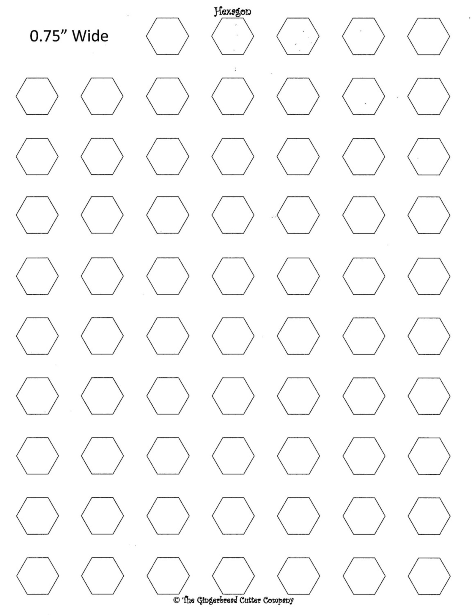 Hexagon Royal Icing Transfer Template - Etsy