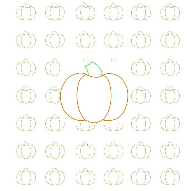 Pumpkin Royal Icing Transfer Template - Etsy