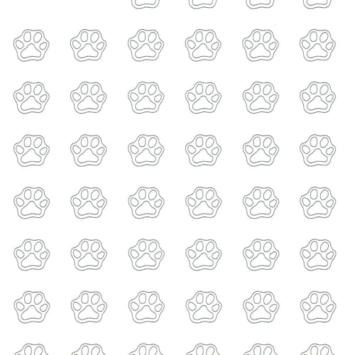 Dog Paw Royal Icing Transfer Template - Etsy