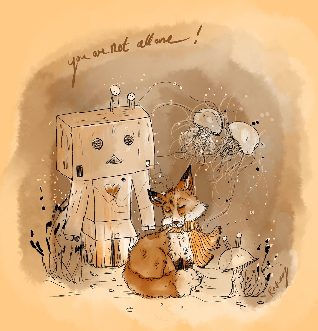 You Are Not Alone Art Print - Etsy