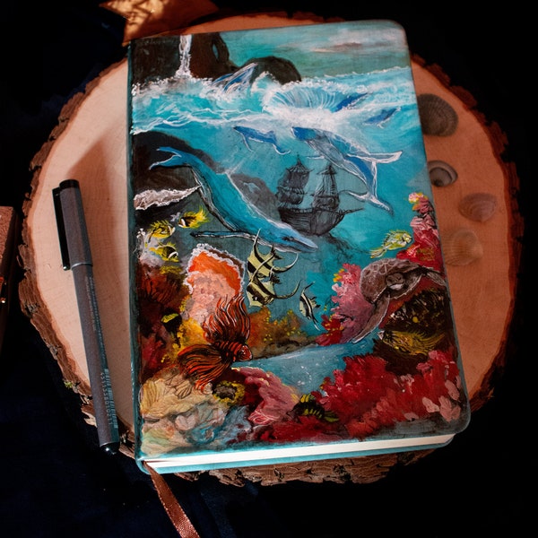 Hand Painted Diary - Etsy