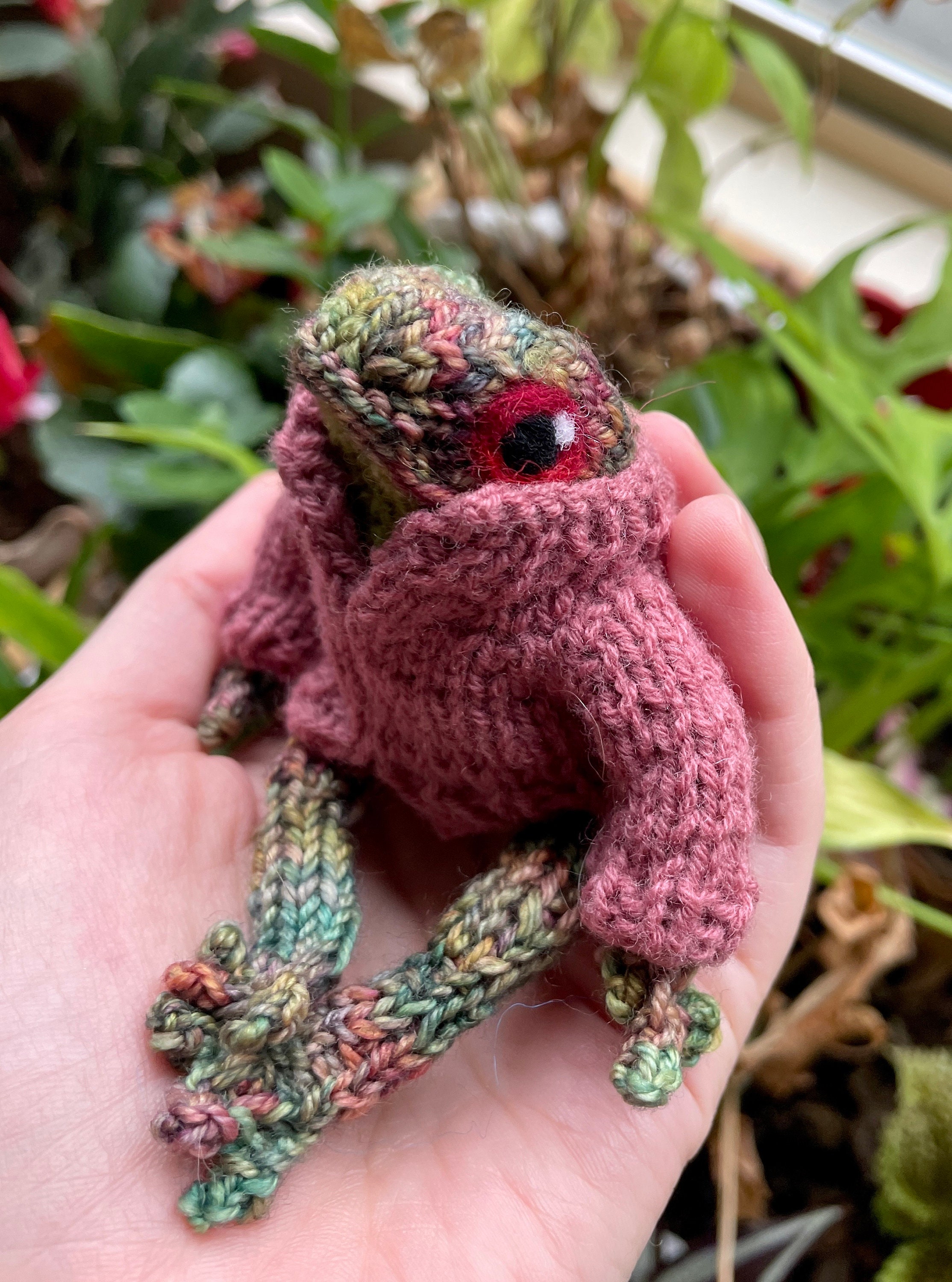 Otto | Hand Knit Frog With Sweater - Etsy