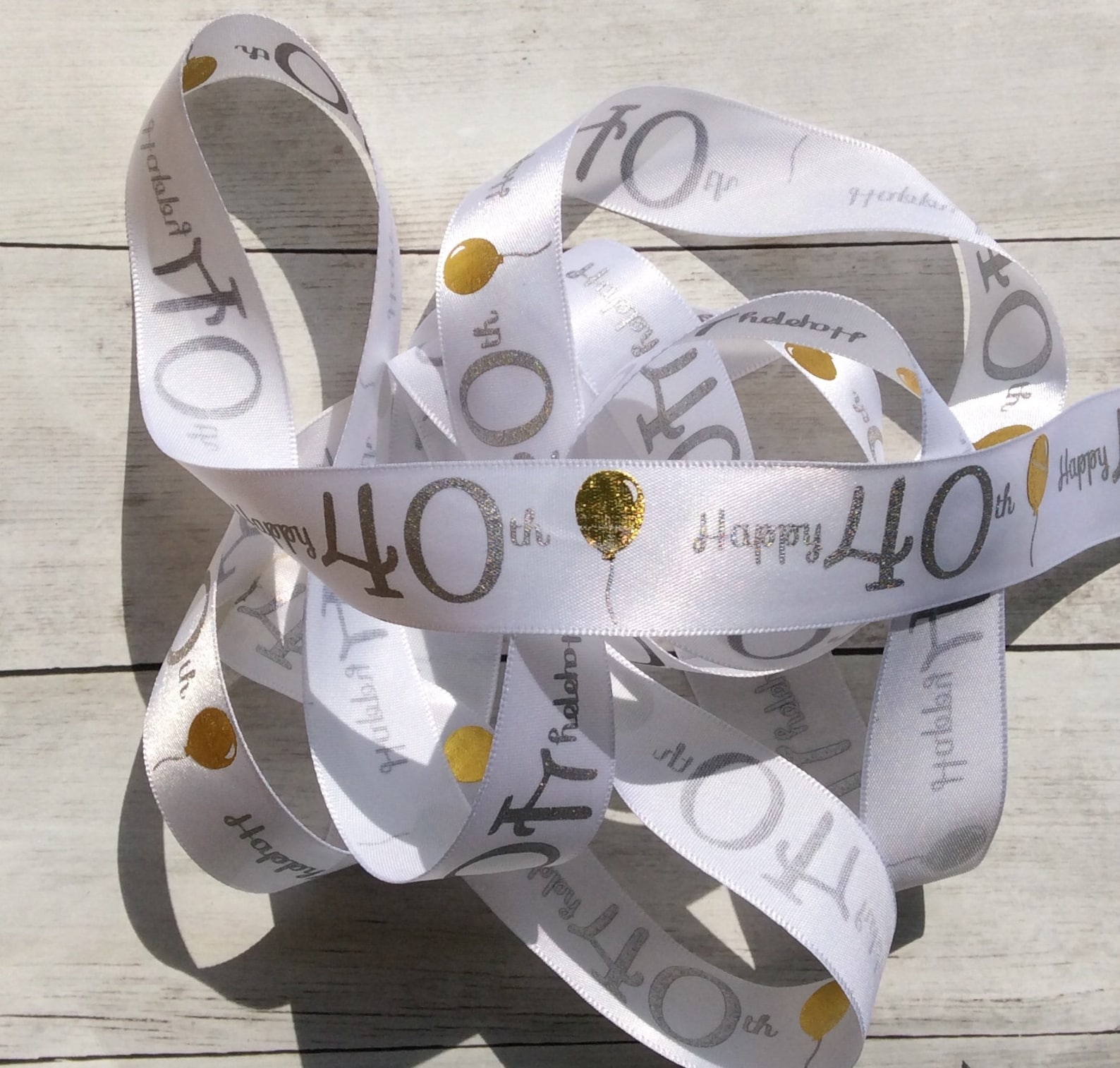 40th Birthday Anniversary Celebration Ribbon - Etsy UK