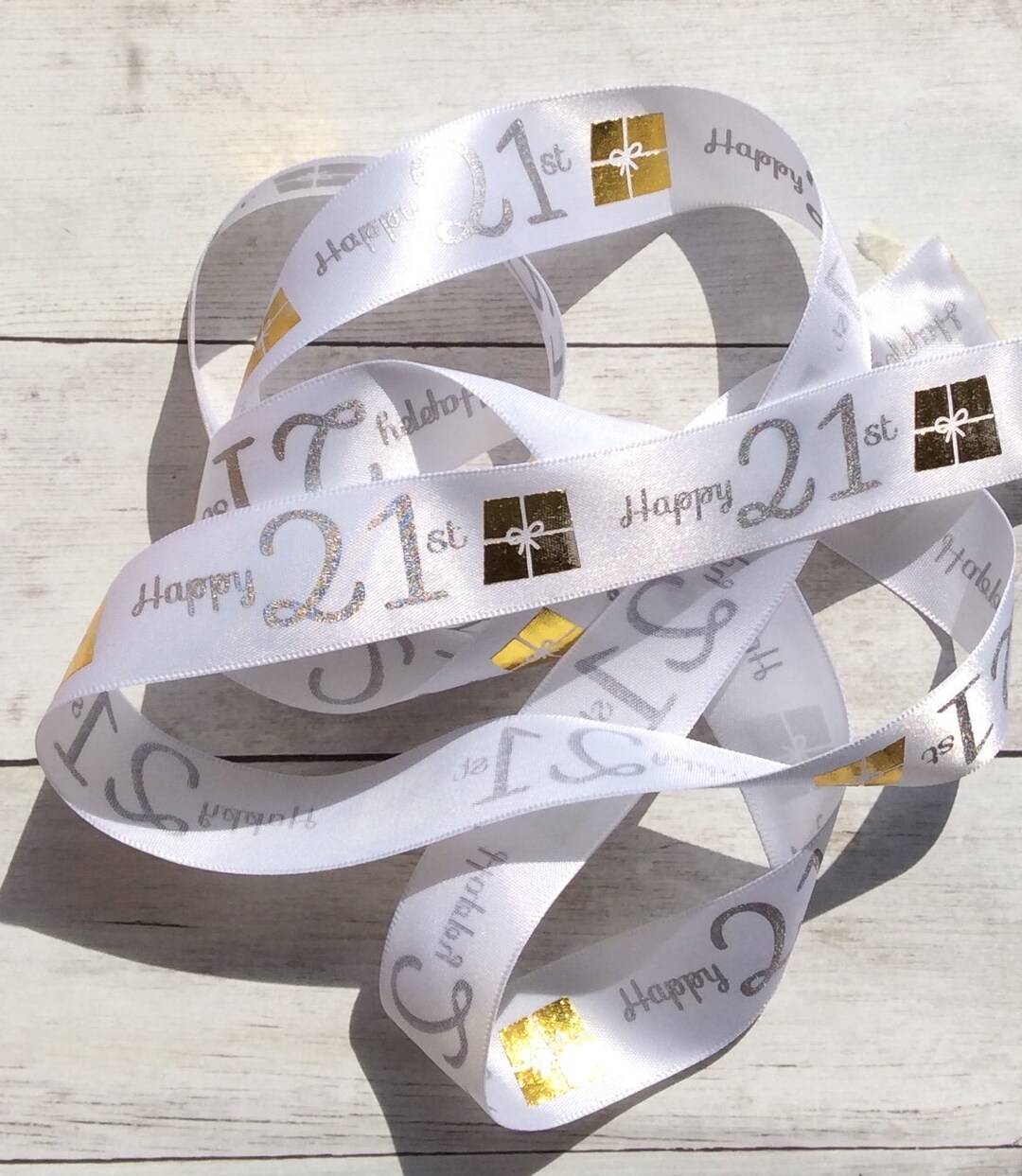 21st Birthday Ribbon - Etsy UK