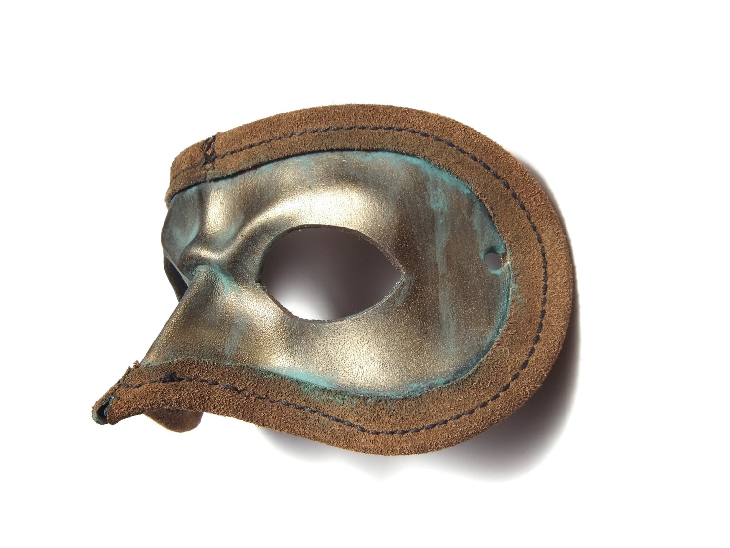 Leather Antique Bronze Mask - Etsy